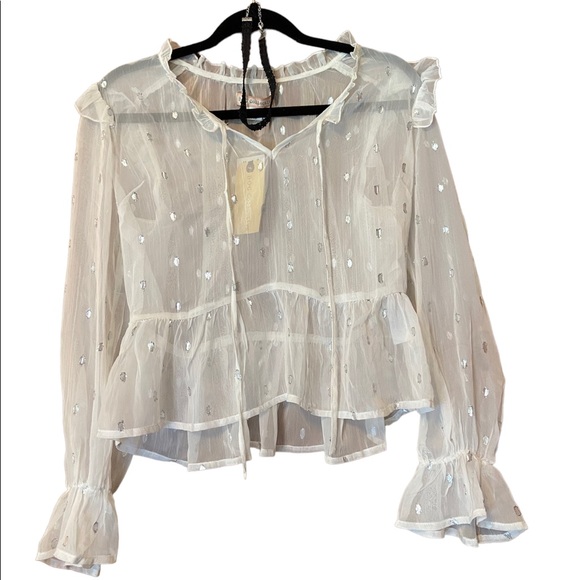 Tops | Bog Collective Medium White Classy Shear Bachelorette Long ...